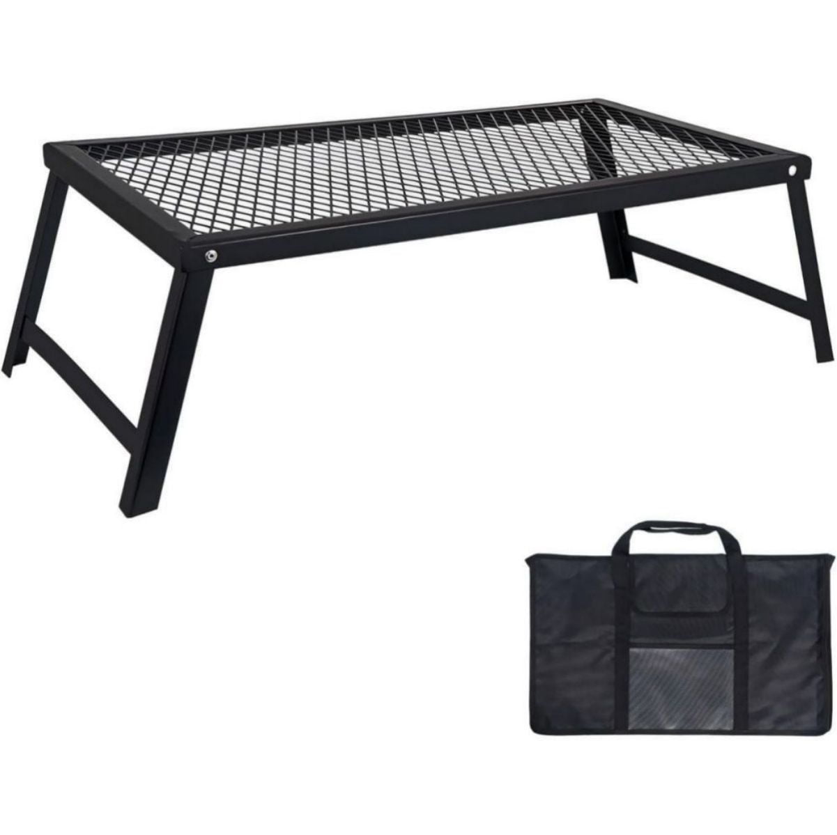 WSYW Folding Campfire Grill, 21.6" Portable Camping Grates Over Fire ...