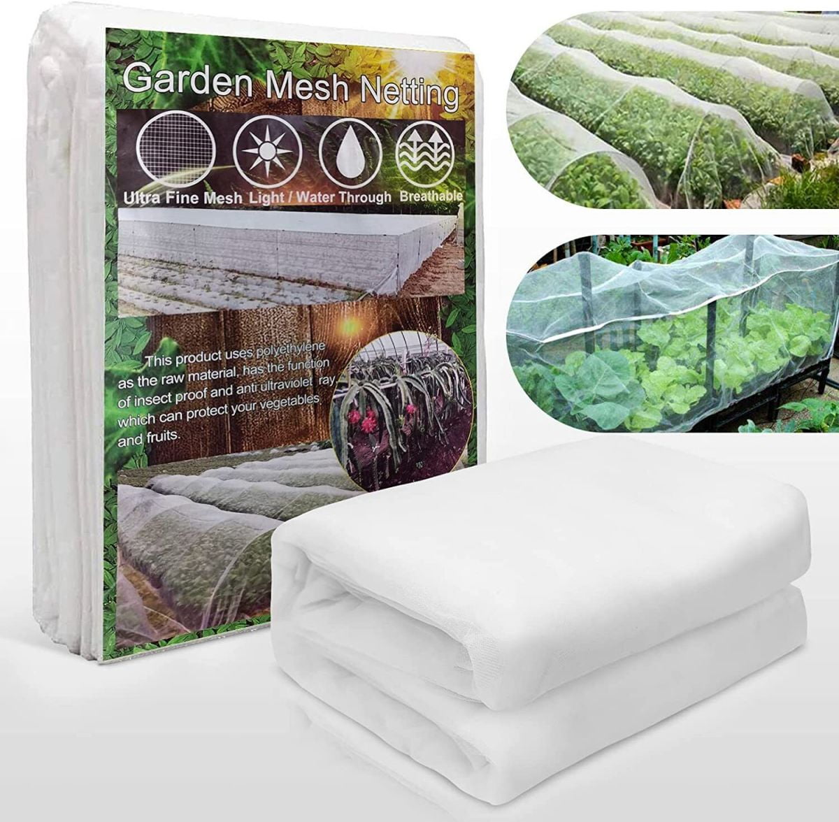 WSYW Garden Mosquito Bug Insect Netting Insect Barrier Bird Net Plant ...