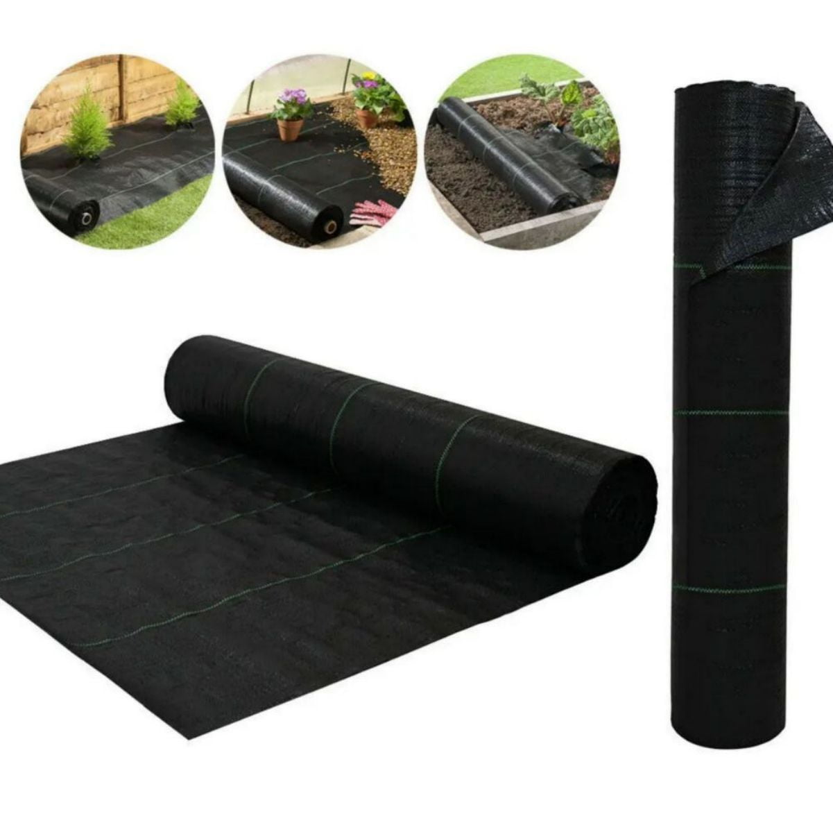 WSYW Garden Weed Barrier Landscape Fabric, 6ft*100ft Ground Cover Weed ...