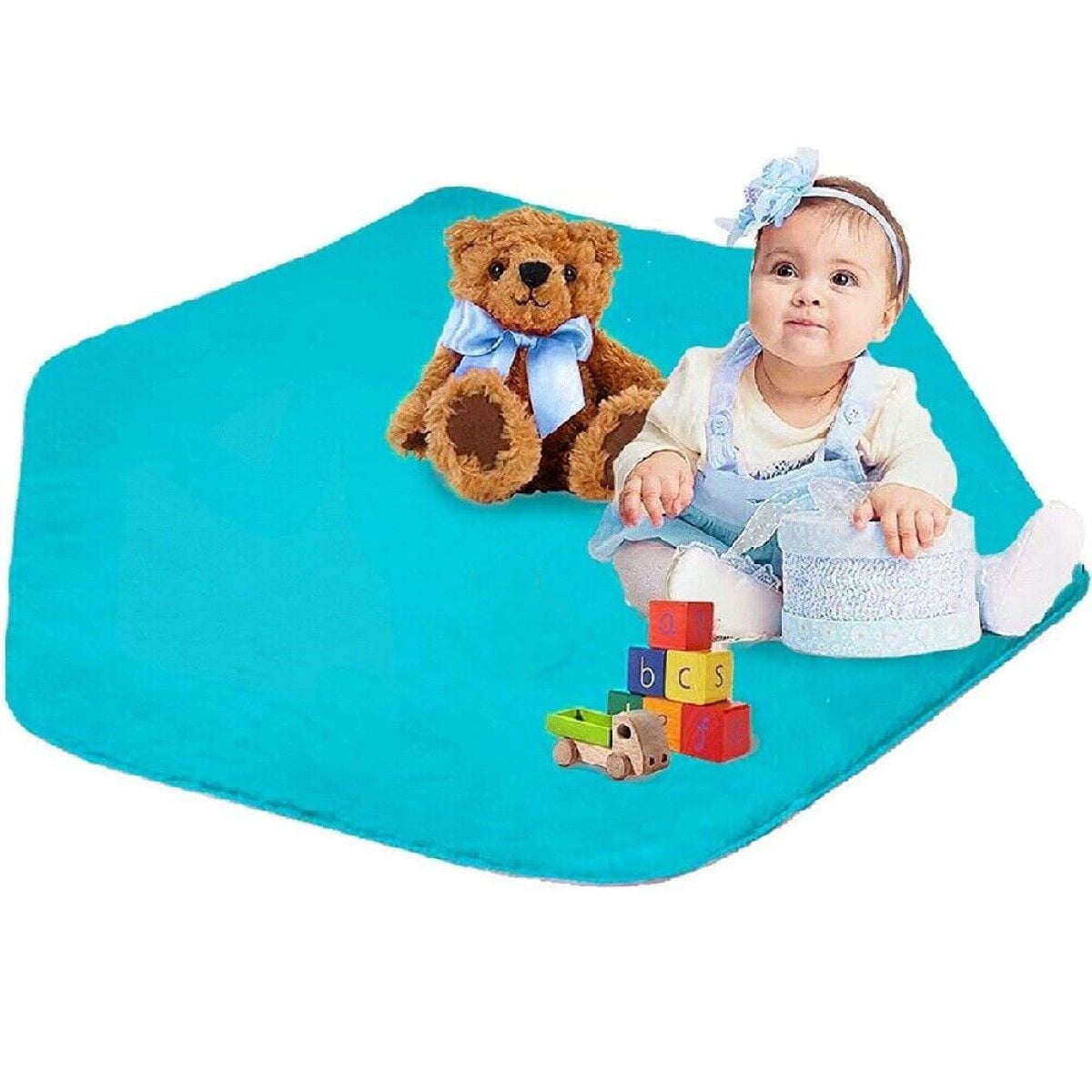 WSYW Hexagon Kids Play Rug Soft Fluffy Rug for Nursery Room Children ...