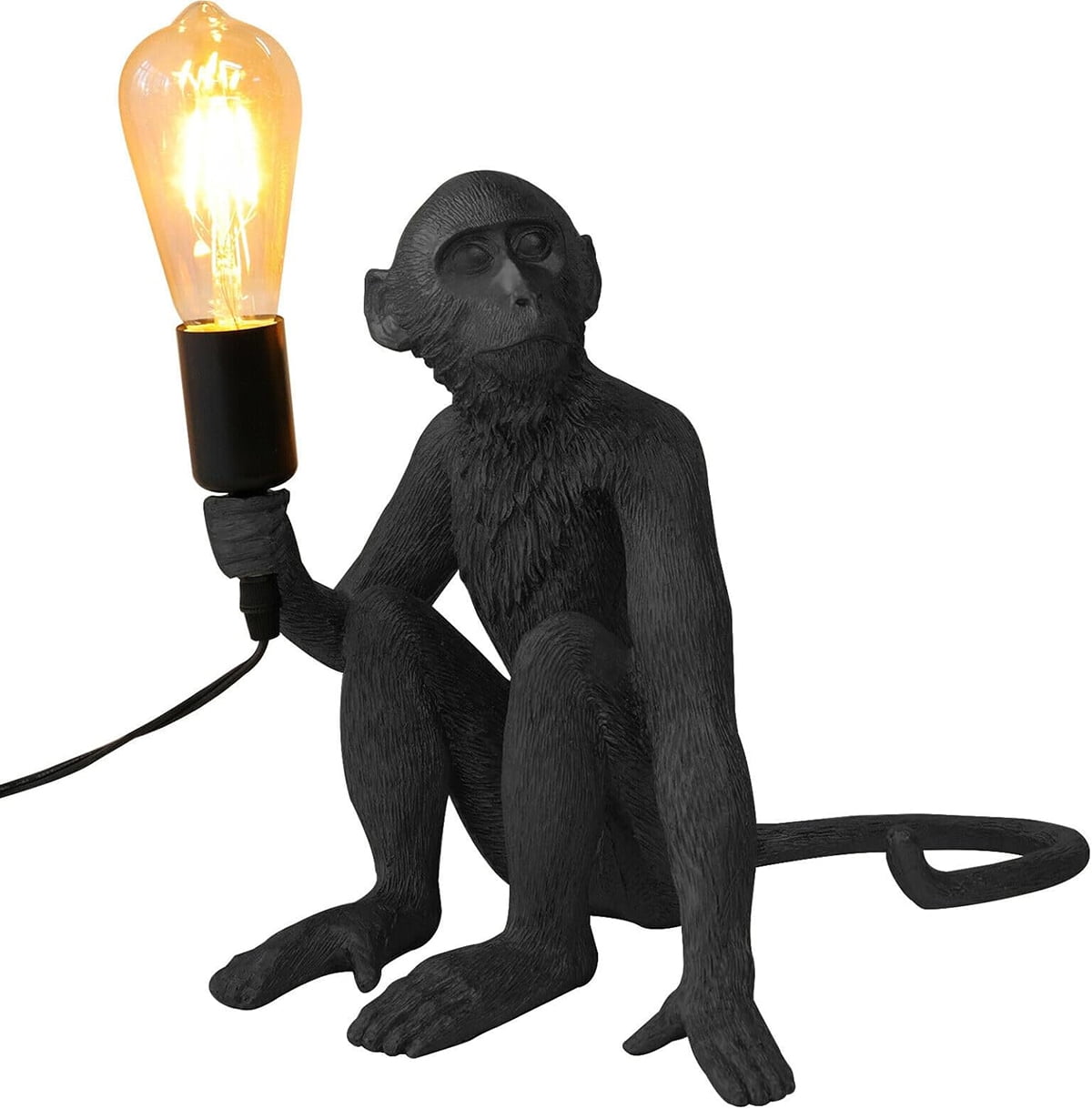 WSYW Modern Table Light, Monkey Desk Lamp Resin Monkey Table Lighting ...