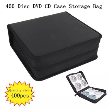 WSYW 80 Disc CD DVD Case Storage Bag Portable PU Leather Organizer ...