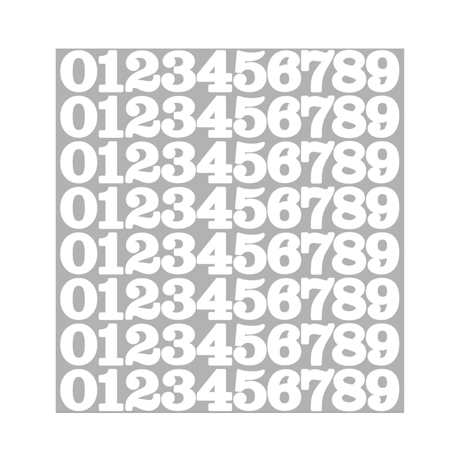 WSZZL 1 Inch Number Stickers for Labels, Signs, and Decorations - Self ...