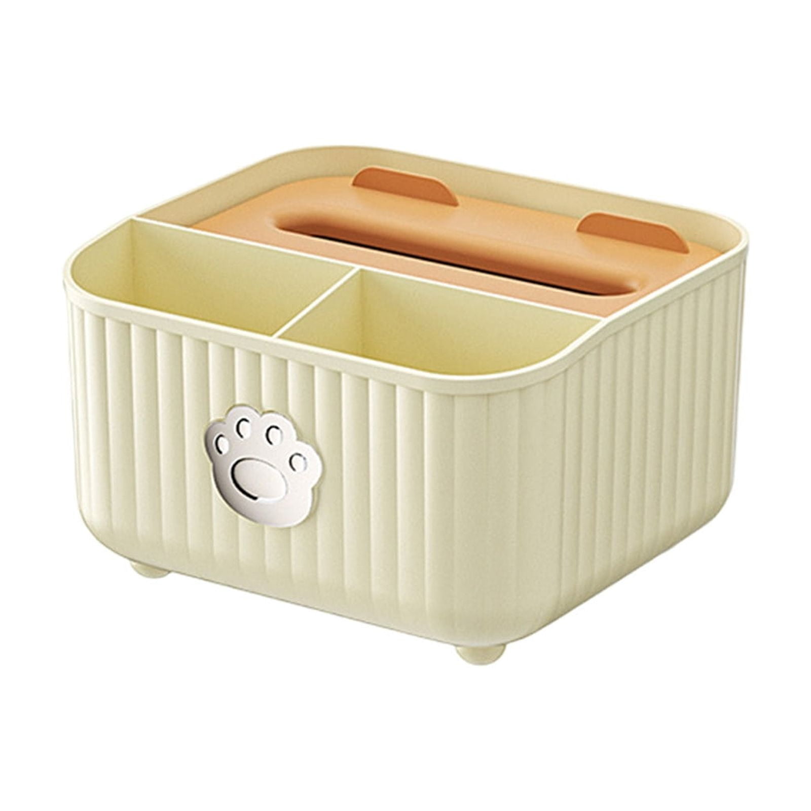 WSZZL Multifunctional Tissue Box, High-Grade Plastic Storage, White ...