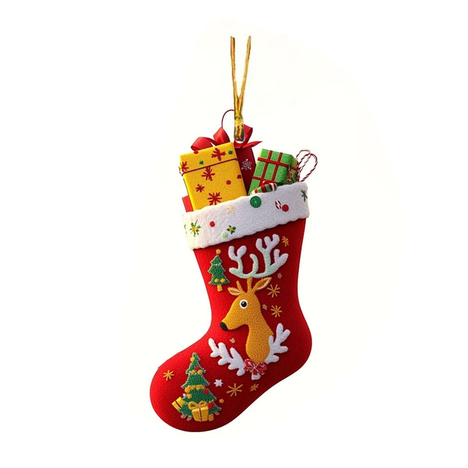 WSZZL Santa Claus Snowman Acrylic Chain Pendant, Holiday Decoration ...