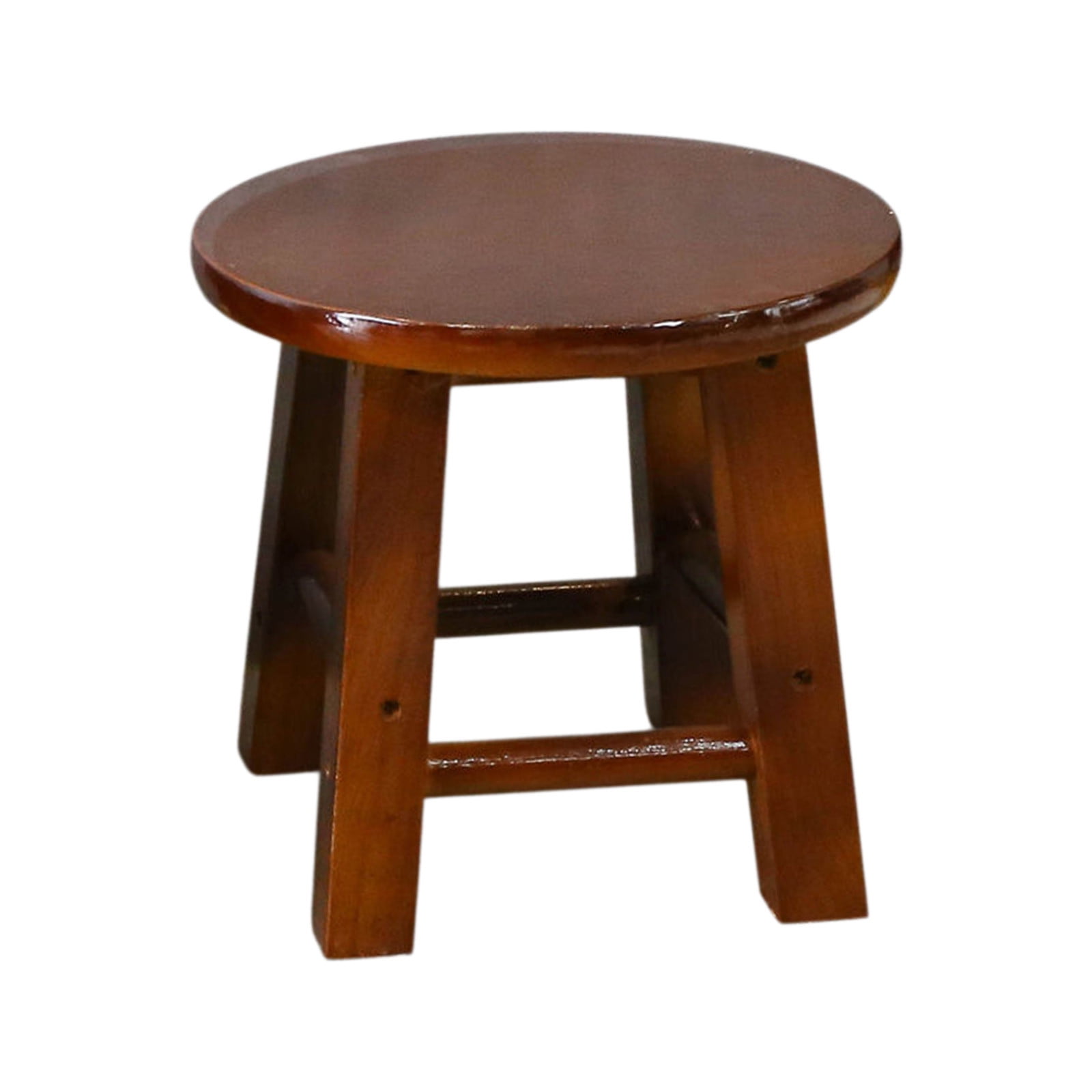 WSZZL Solid Wood Stool, Waterproof Small Stool, Sturdy Round Stool ...