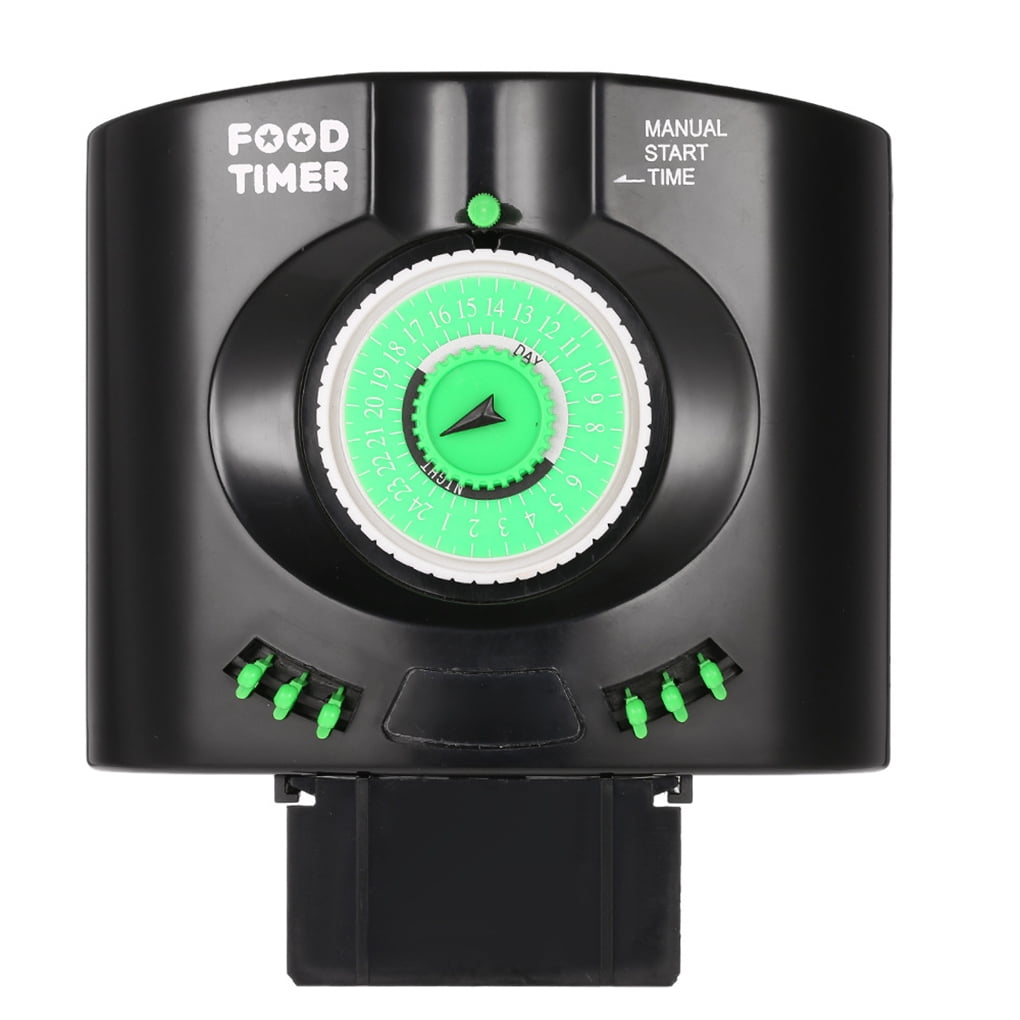 WT-180A Automatic Aquarium Tank Automatic Fish Feeder Timer Food Feeding Plastic Fish Food ...