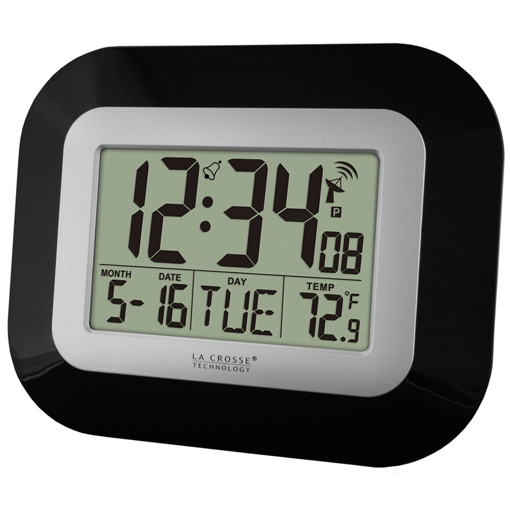 WT-8005U-B La Crosse Technology Atomic Digital Wall Clock IN ...