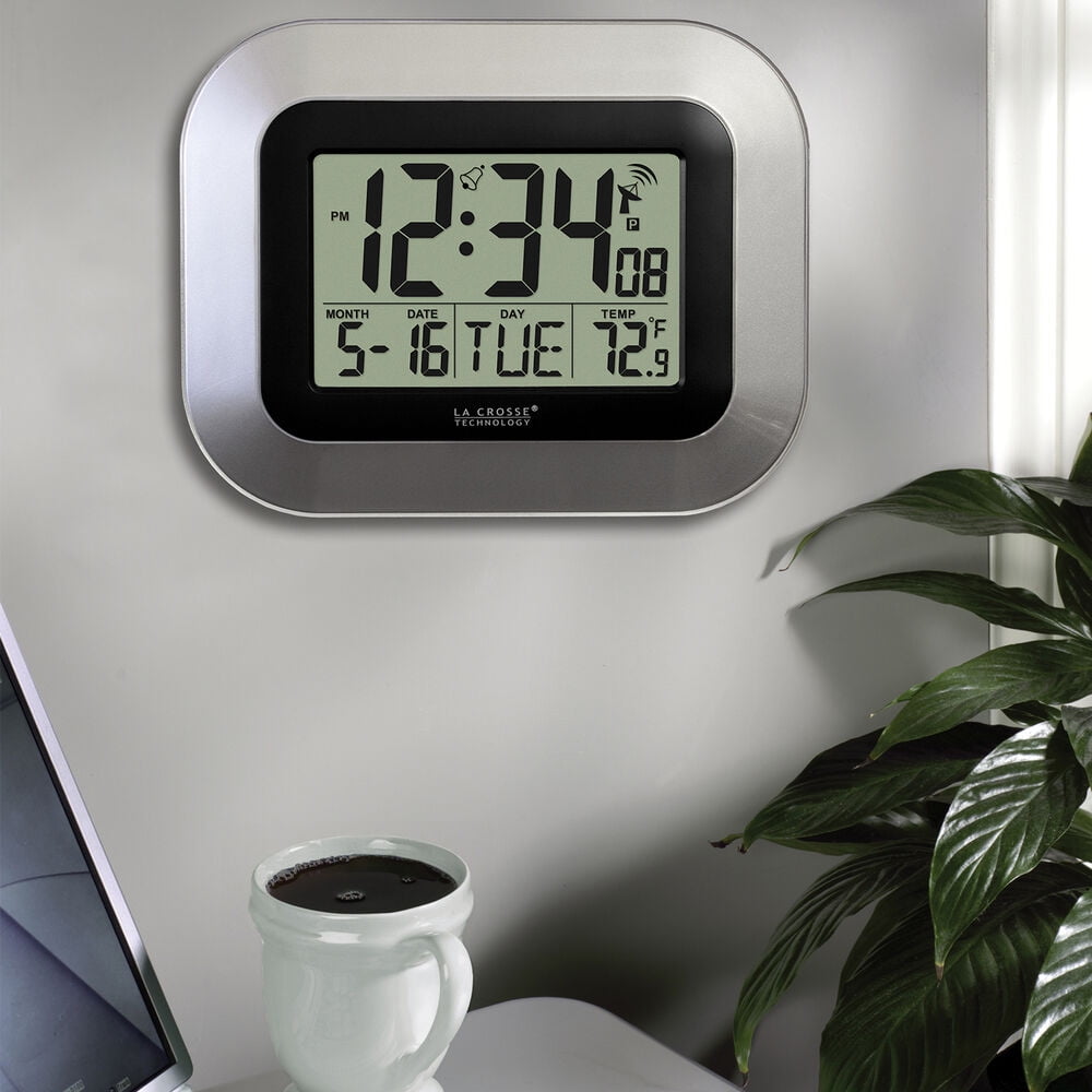 WT-8005U-S La Crosse Technology Atomic Digital Wall Clock IN ...