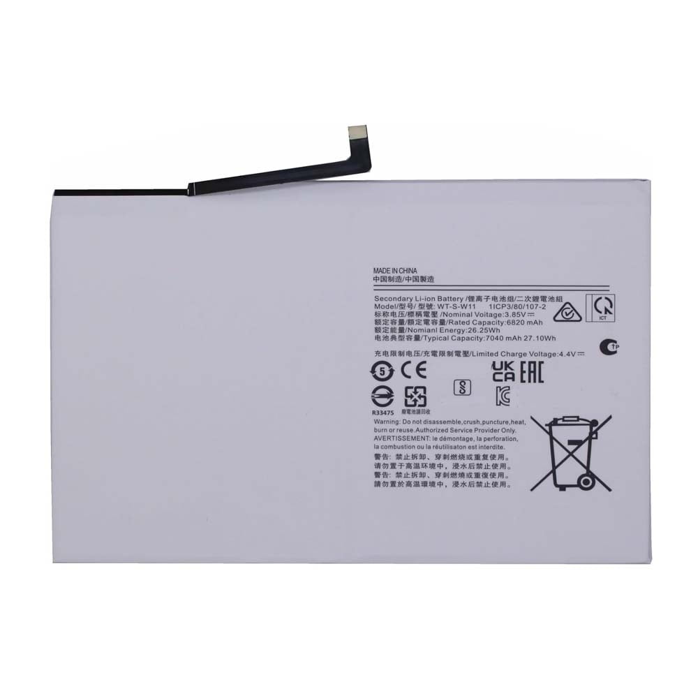 WT-S-W11 6820mAh Replacement Battery for Galaxy Tab A9 Plus 11" SM-X210 ...