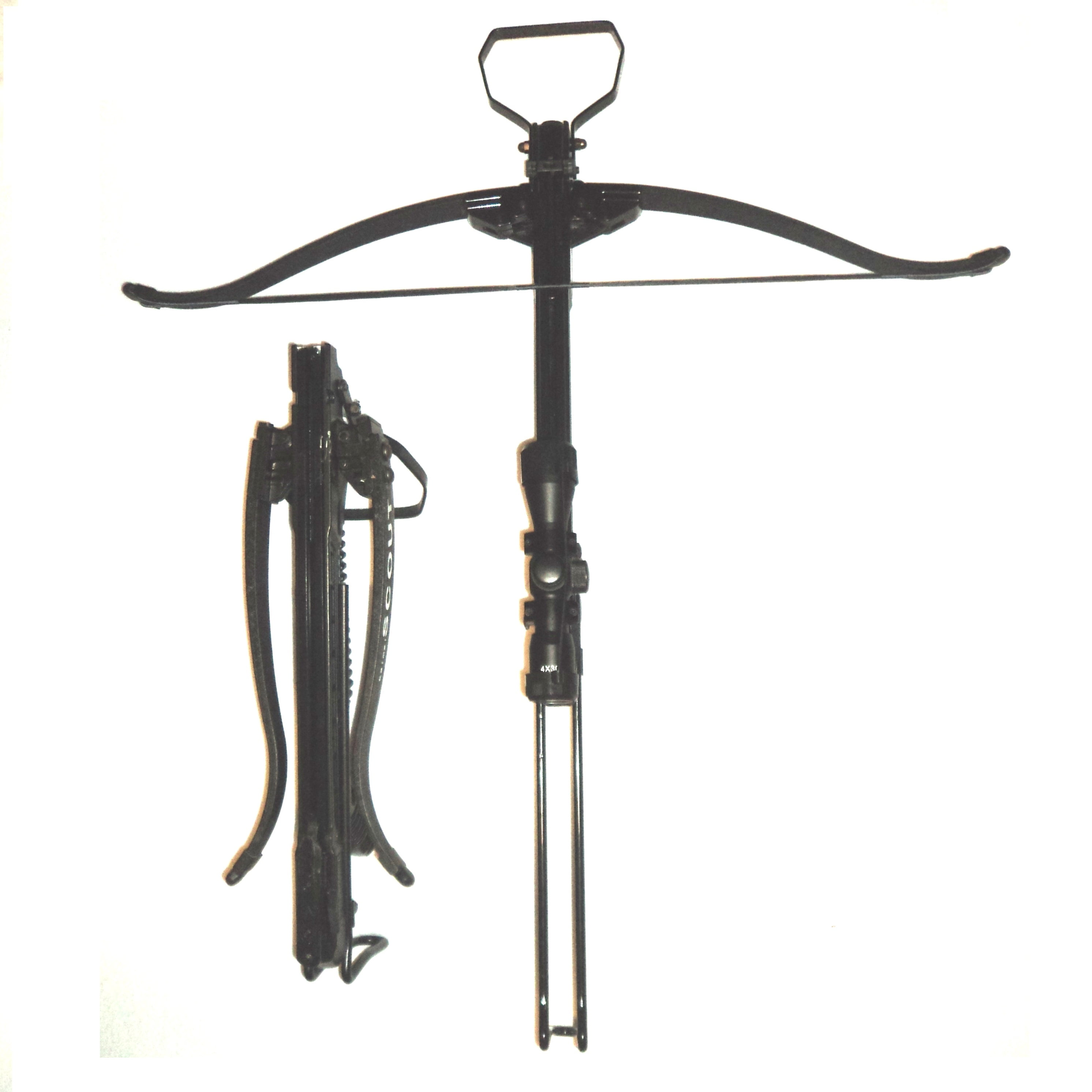 WT-SCOUT Survival Foldable Crossbows w/ Retractable Stock & 4 x 30 ...