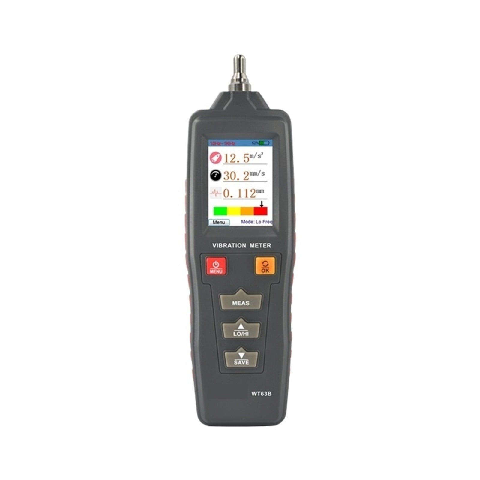 WT63B Vibration Analyzer Color LCD Digital Vibration Meter Rotate ...
