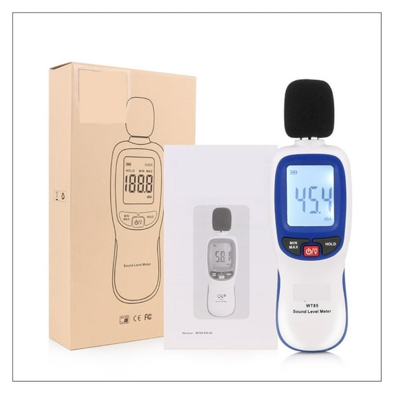 WT85 Mini Digital Sound Level Meters 30~130db Digital Noise Decibel ...