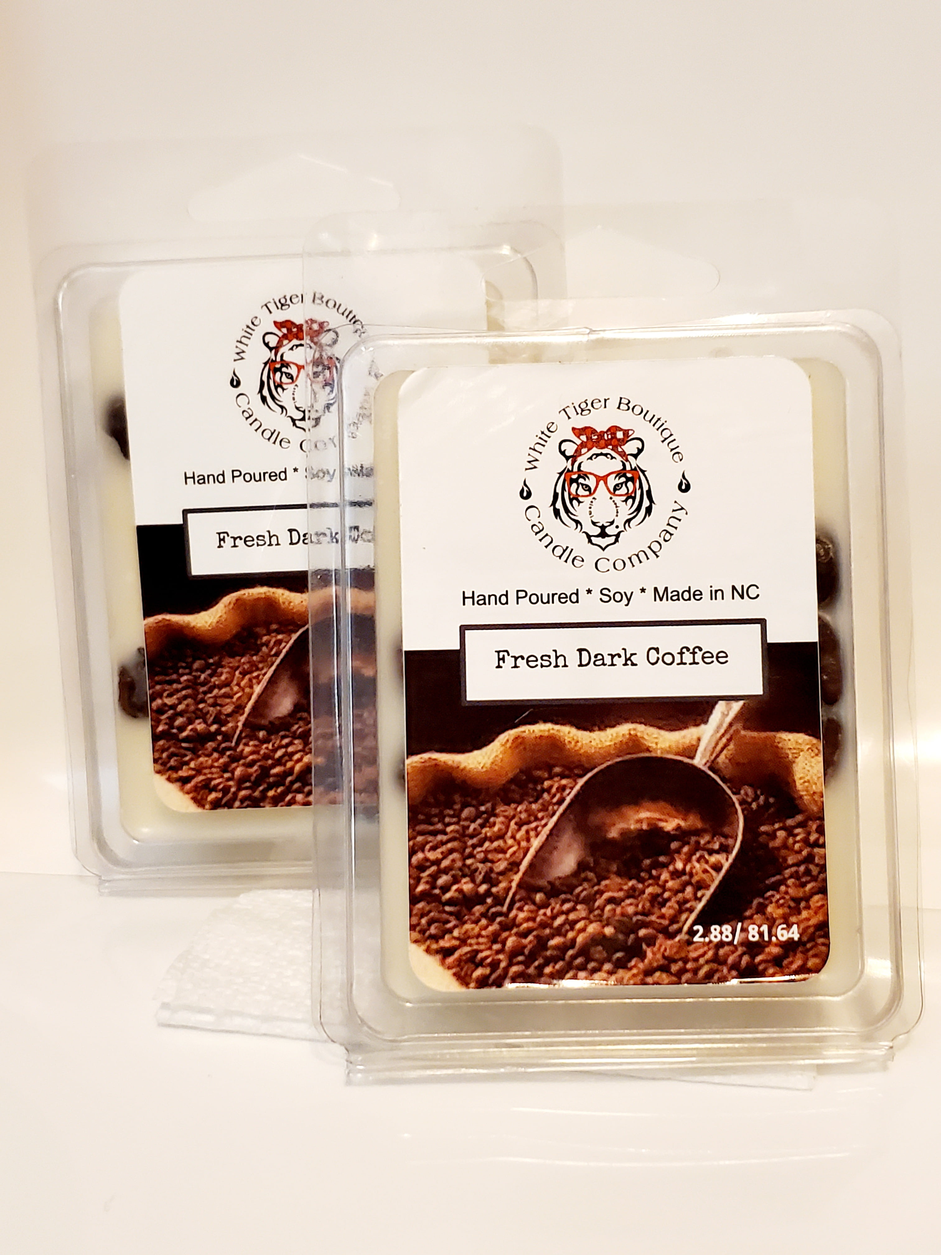WTB&CC Soy Wax Melts 2-Pack, Fresh Dark Coffee Scent, Hand Poured ...
