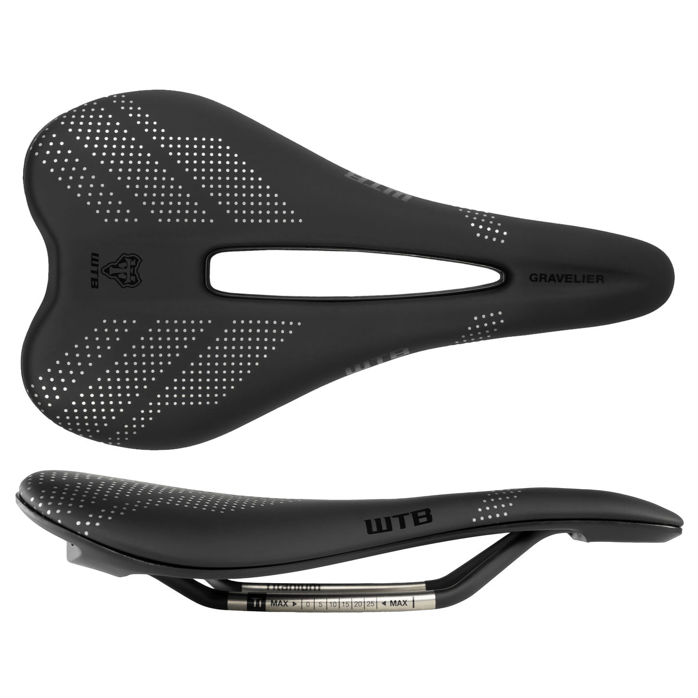 WTB Gravelier Medium Titanium Black Saddle - Walmart.com