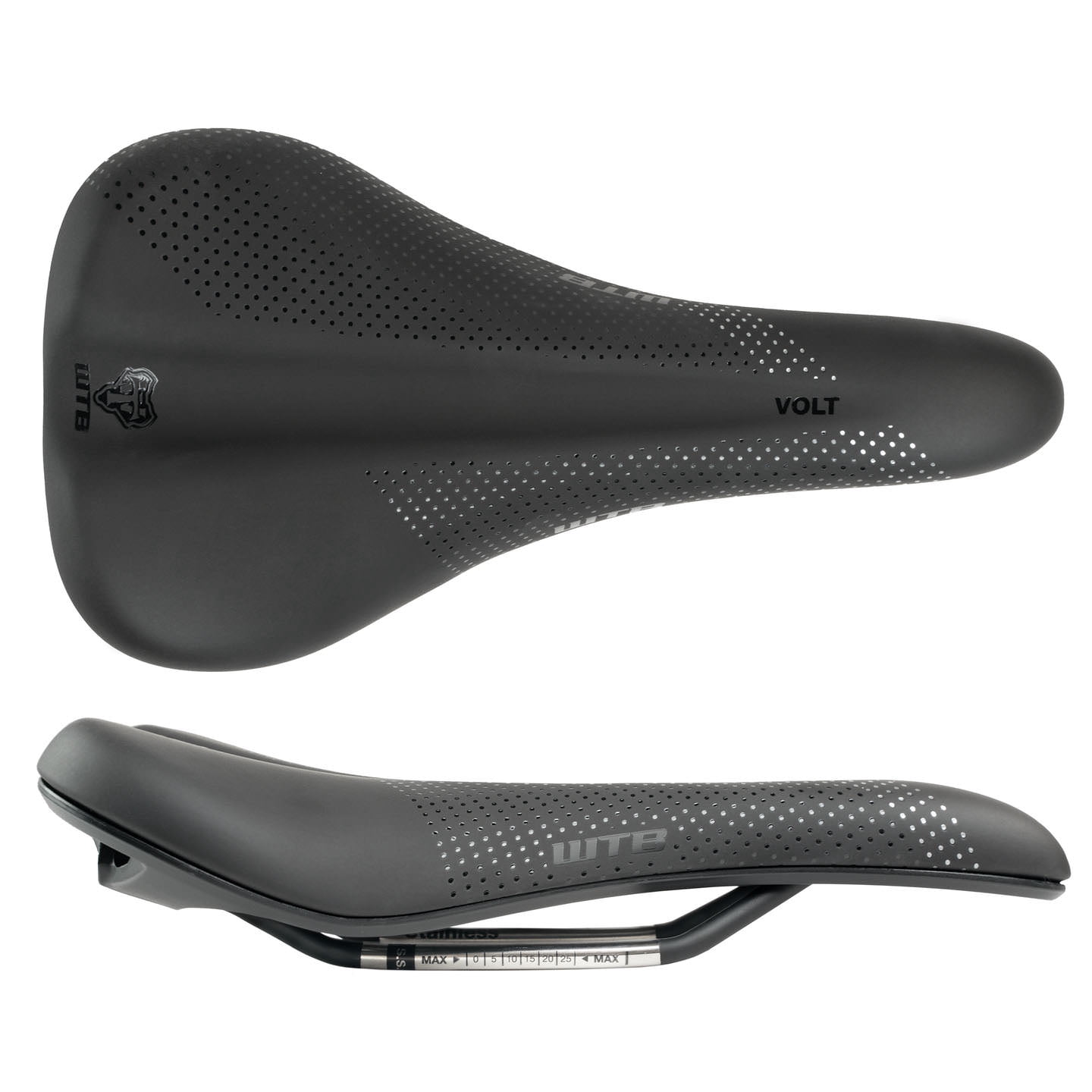 WTB Volt Fusion Form Saddle - Stainless Black Medium - Walmart.com