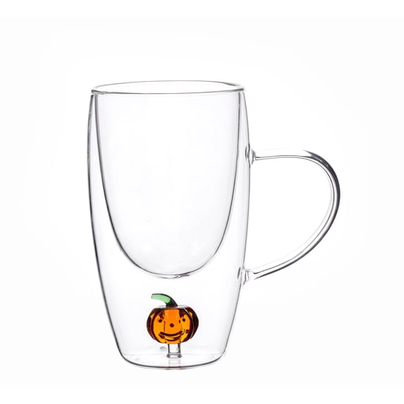 Way to Celebrate Coffee Glass Mug Pumpkin - Walmart.com