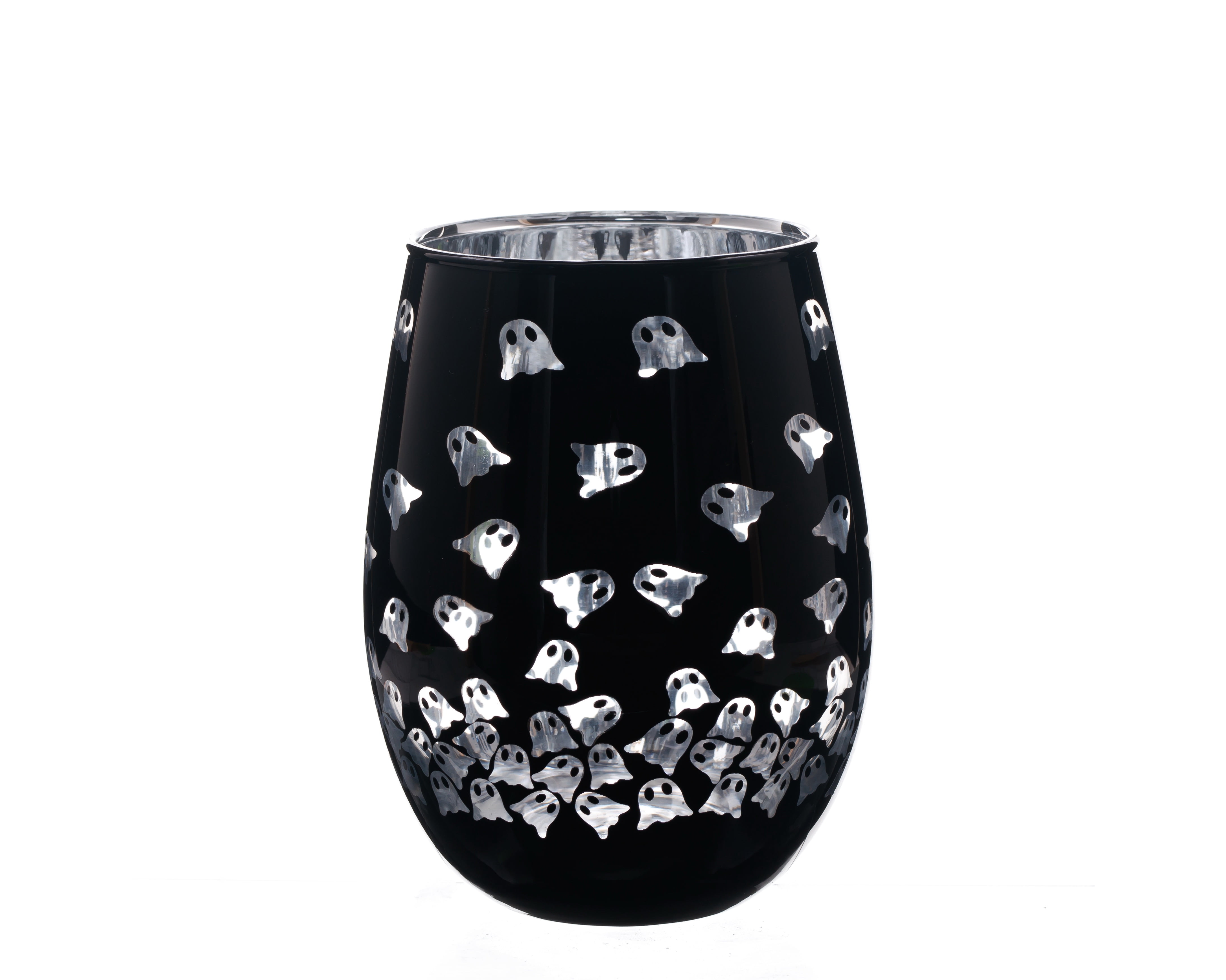 Way to Celebrate Halloween Two Tone Stemless Wine Glass Ghost - Walmart.com