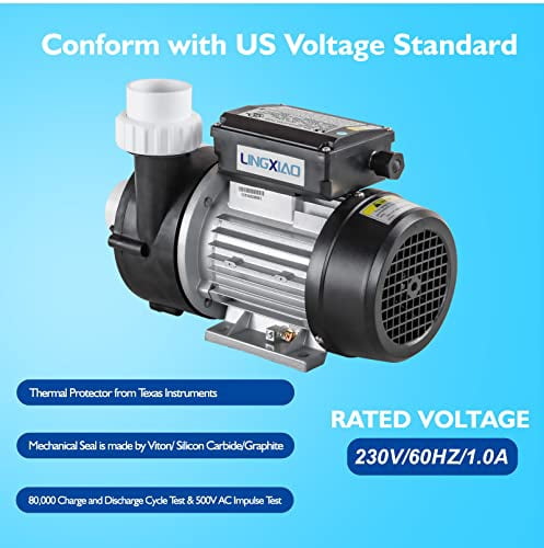 WTC50M SPA Circulation Pump & Hot Tub Circulating Pump, LX Pump Motor ...