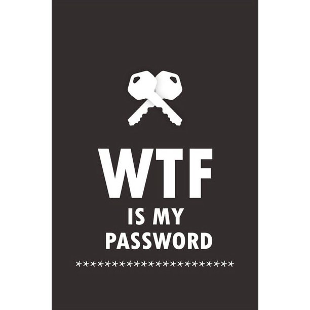 Wtf Is My Password Internet Password Logbook Alphabetical Password