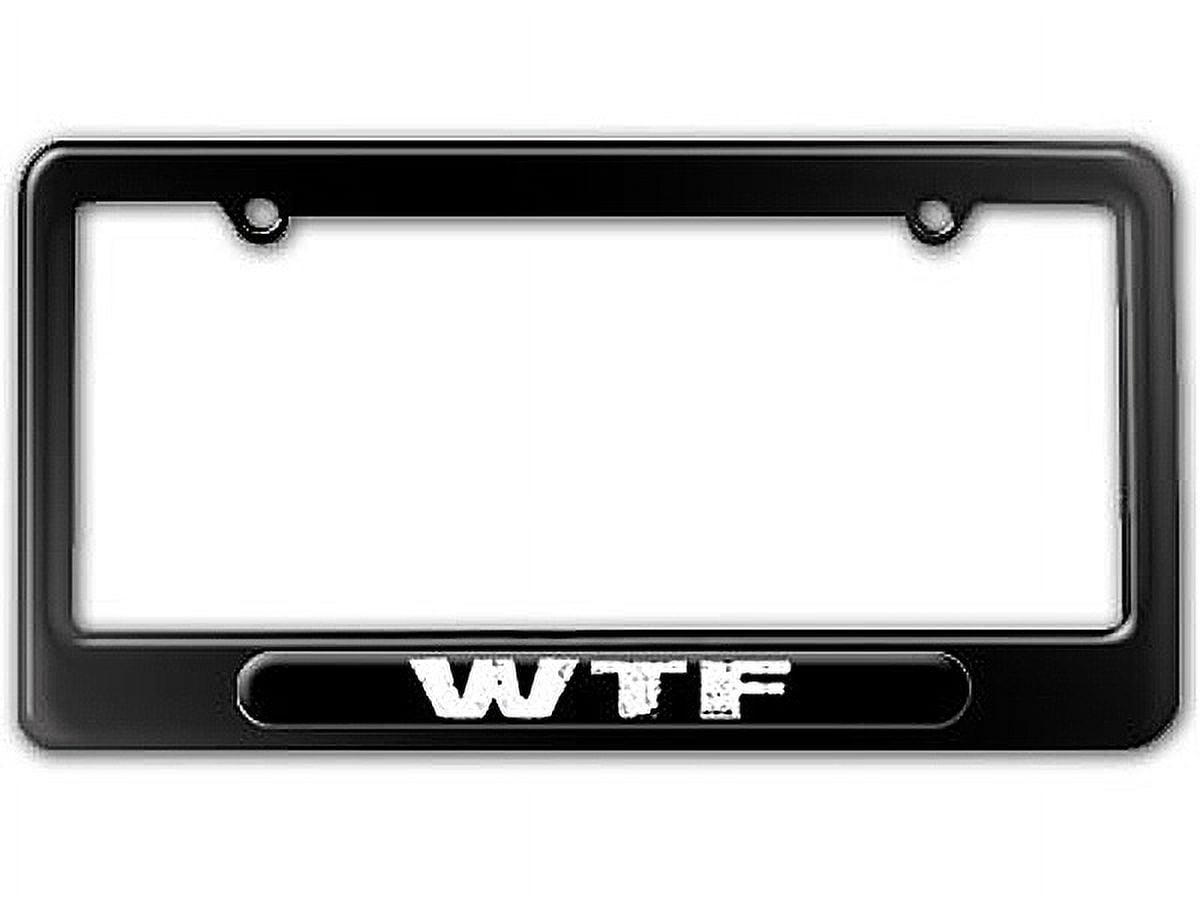 WTF - What The F - Slang License Plate Frame - Walmart.com