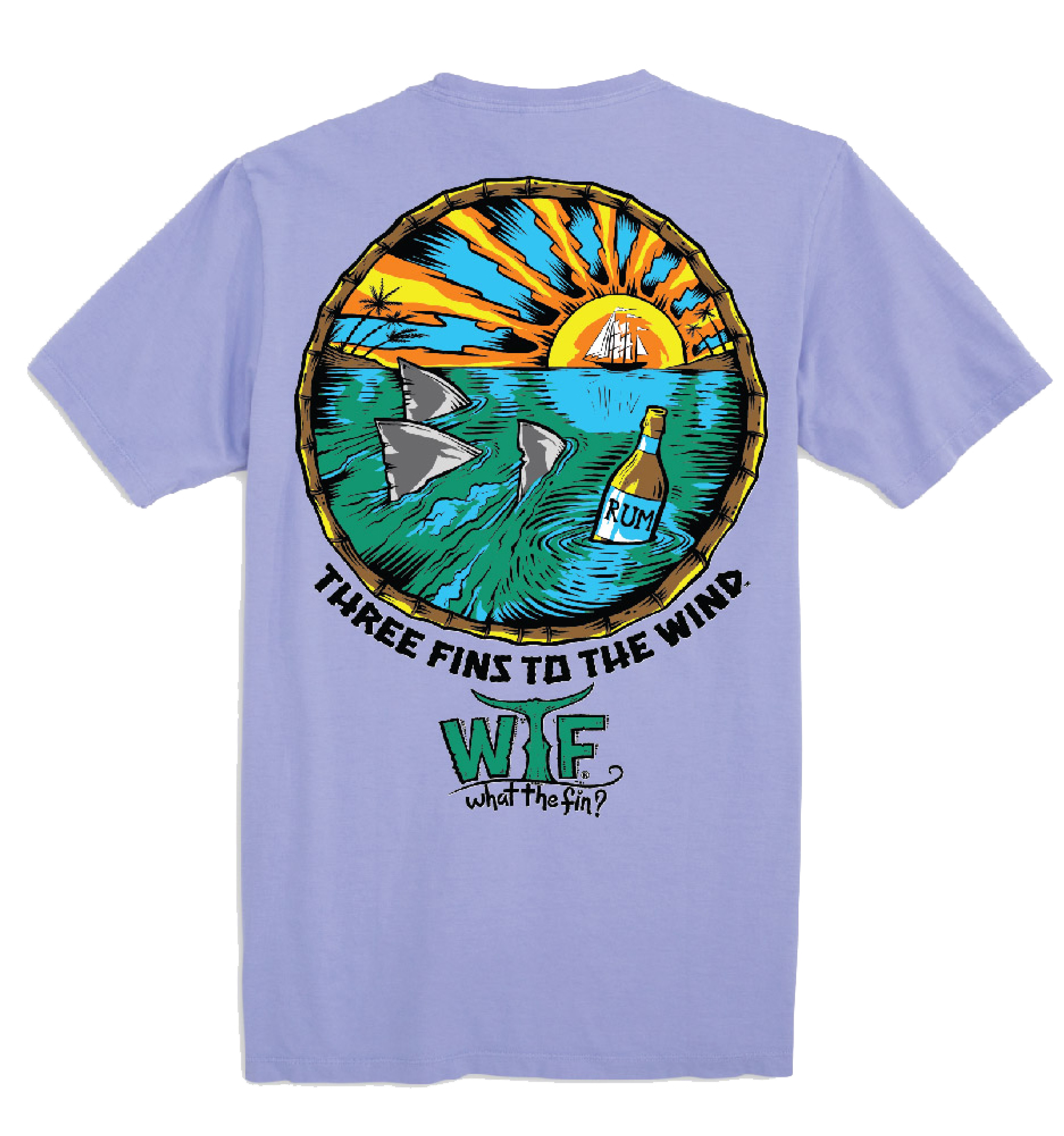 WTF - What The Fin? Short-Sleeve "Feels Good" Soft Cotton T-Shirt - 3 ...
