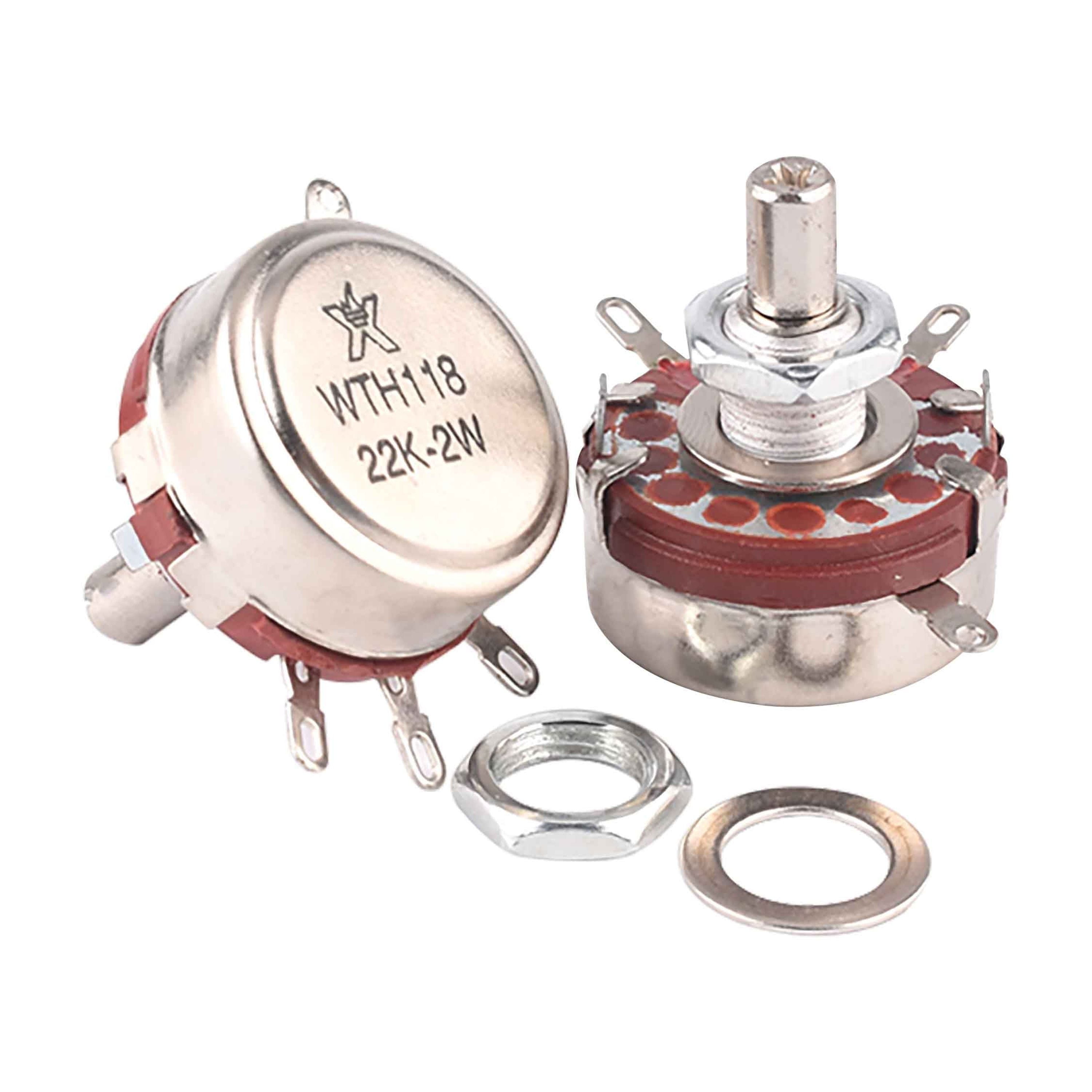 WTH118 2W Single Turn Carbon Film Potentiometer Rotary Wirewound ...