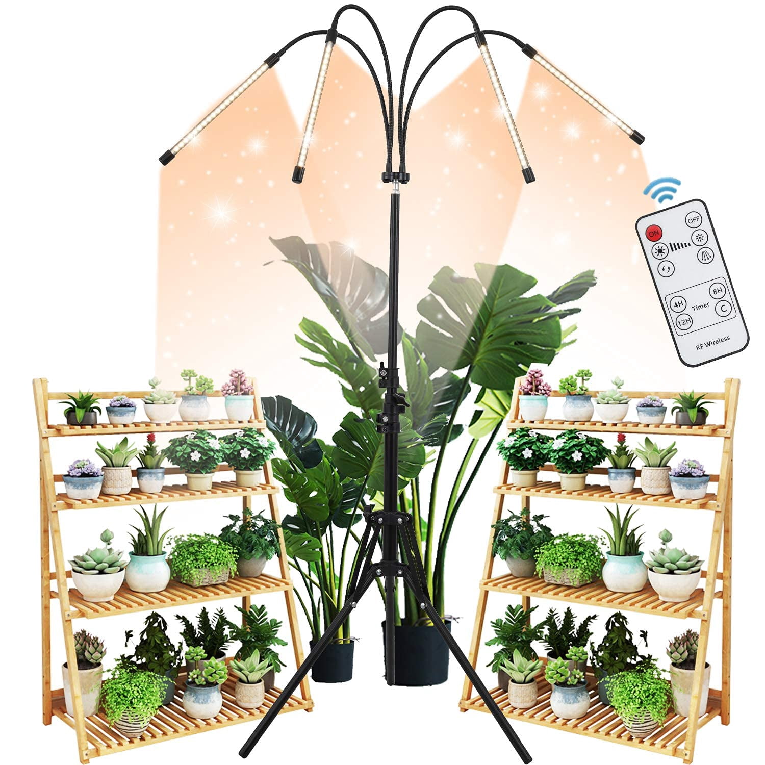 WTINTELL LED Plant Grow Light with Stand, LED Grow Light Full Spectrum ...