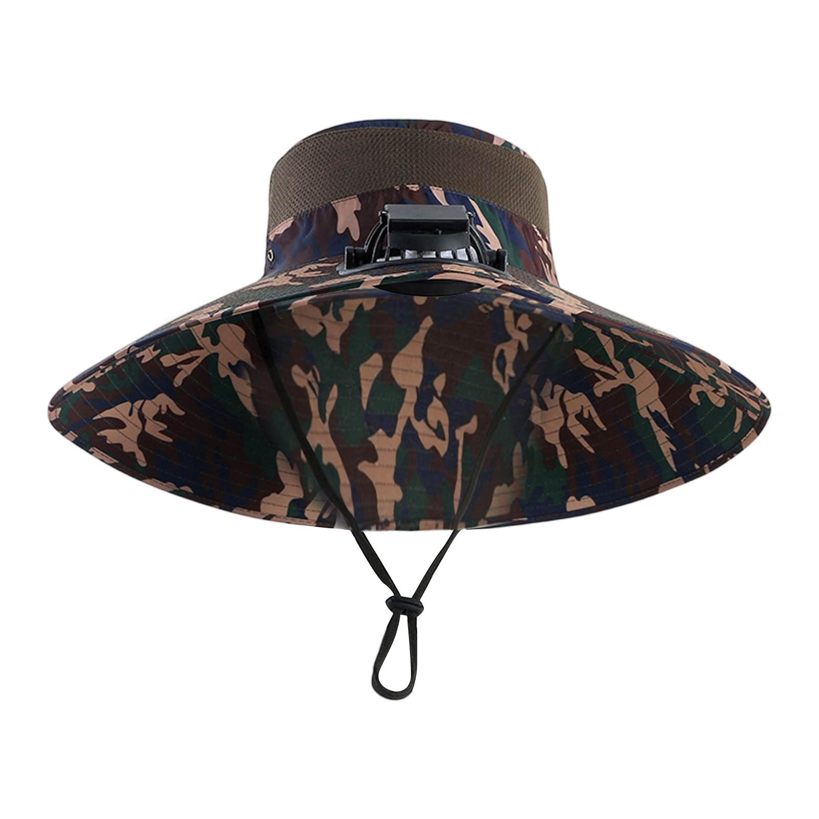 WTOBBY Heavy Duty Solar Cooling Cap, Rugged Wide Brim Hat with Dual ...