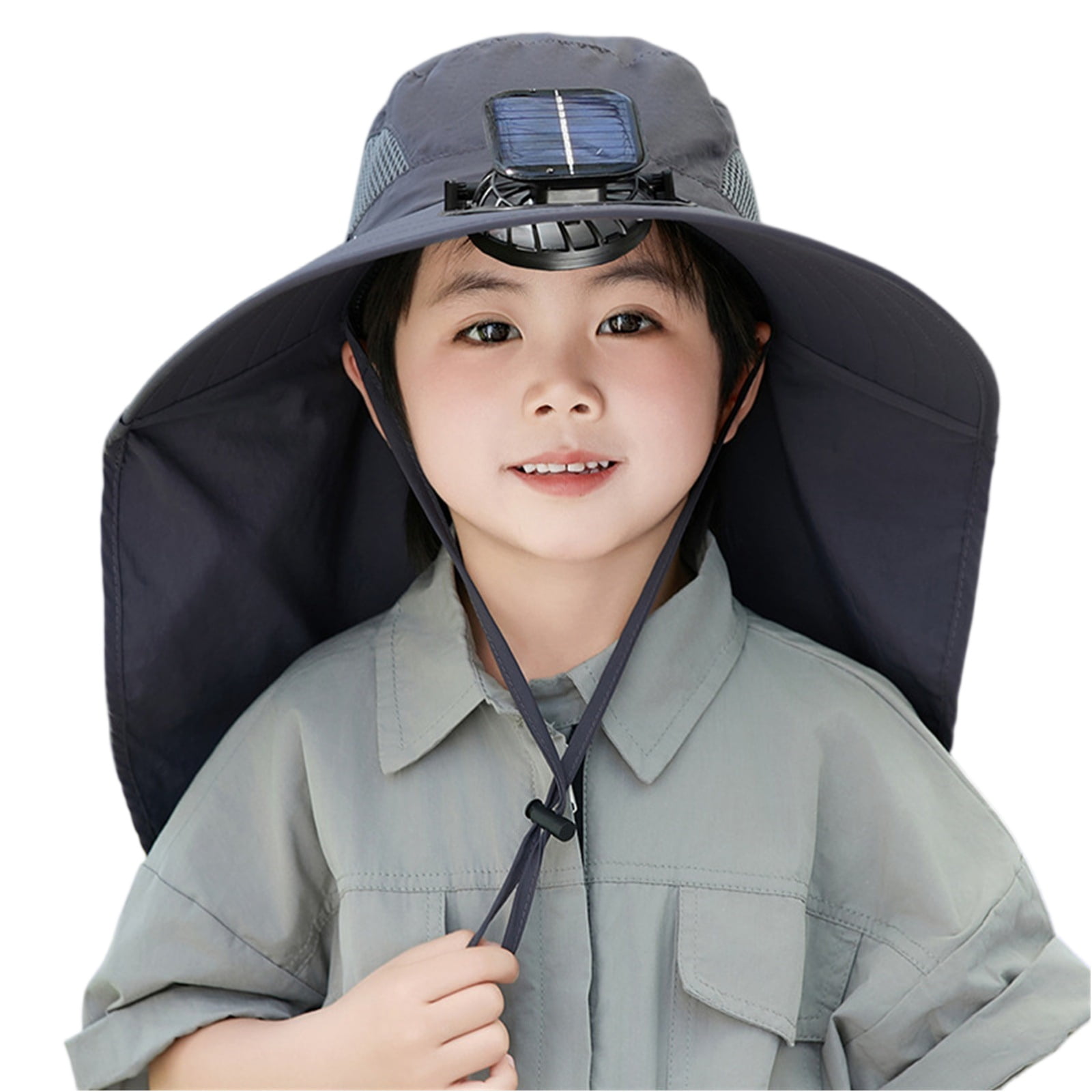 WTOBBY Kids Solar Adventure Hat, Child Sized Wide Brim Sun Protection ...
