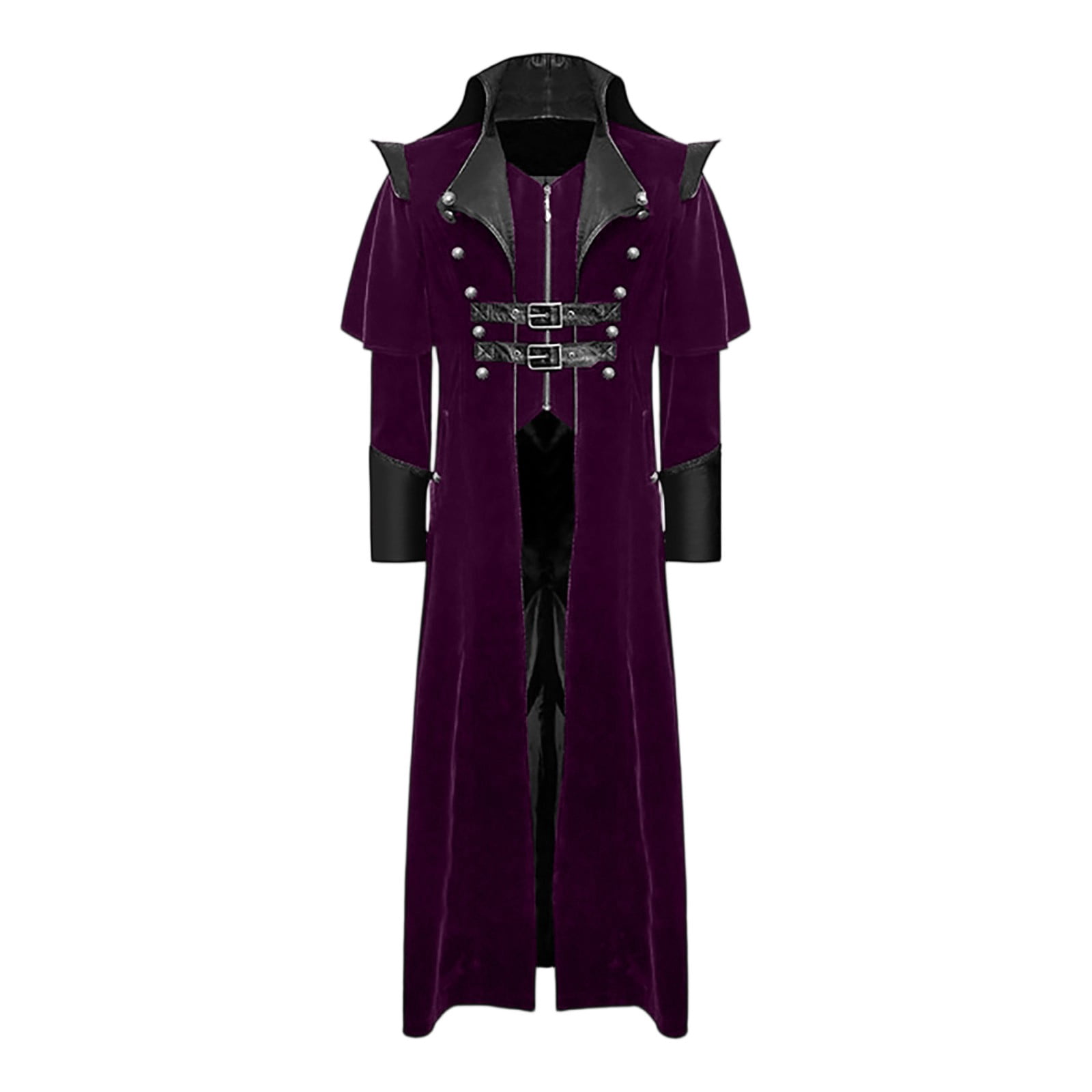 WTOBBY Men's Gothic Evening Jacket, Loose Fit Fashionable Tuxedo Style ...
