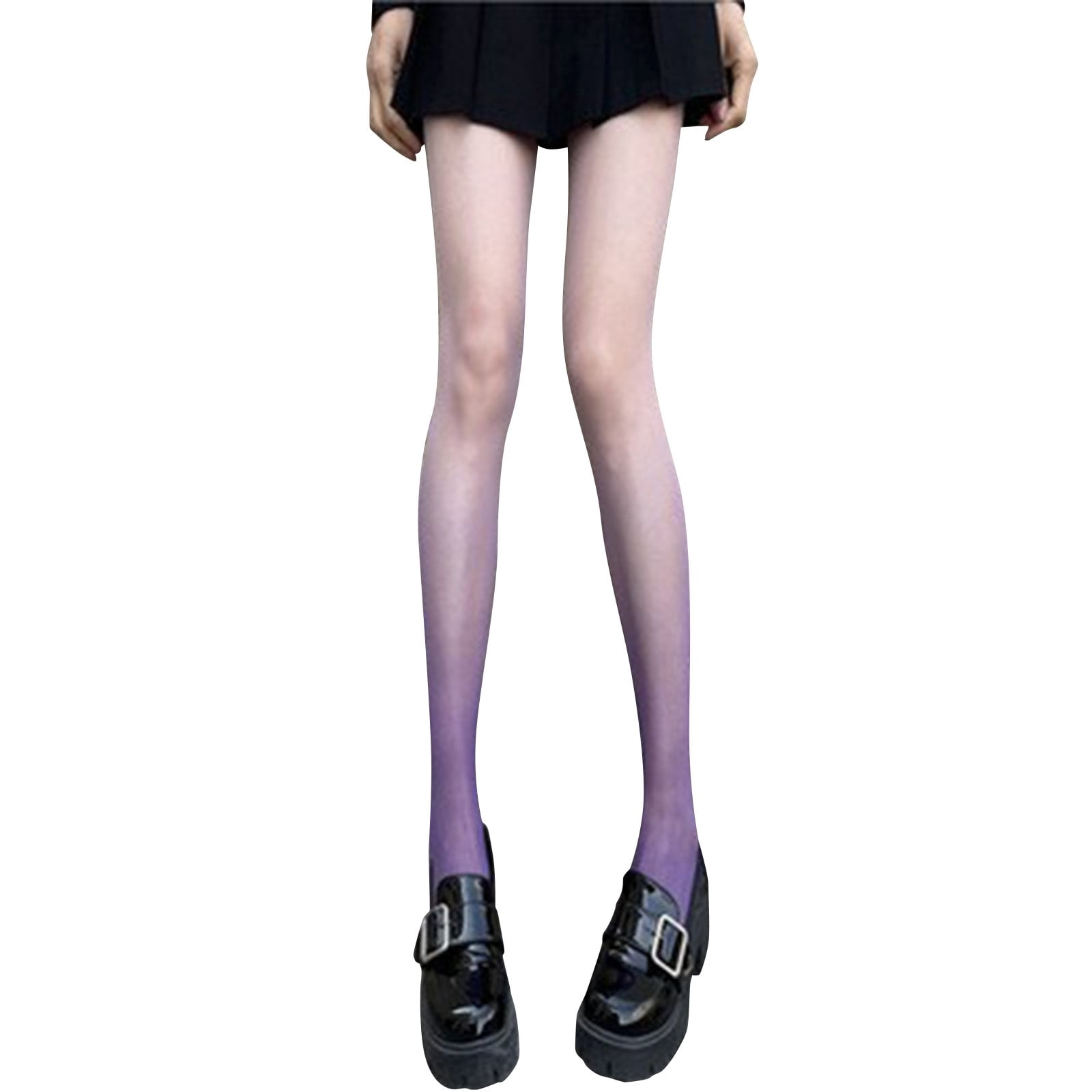 WTOBBY Sheer Gradient Pantyhose with Reinforced Toe Construction, 50D ...