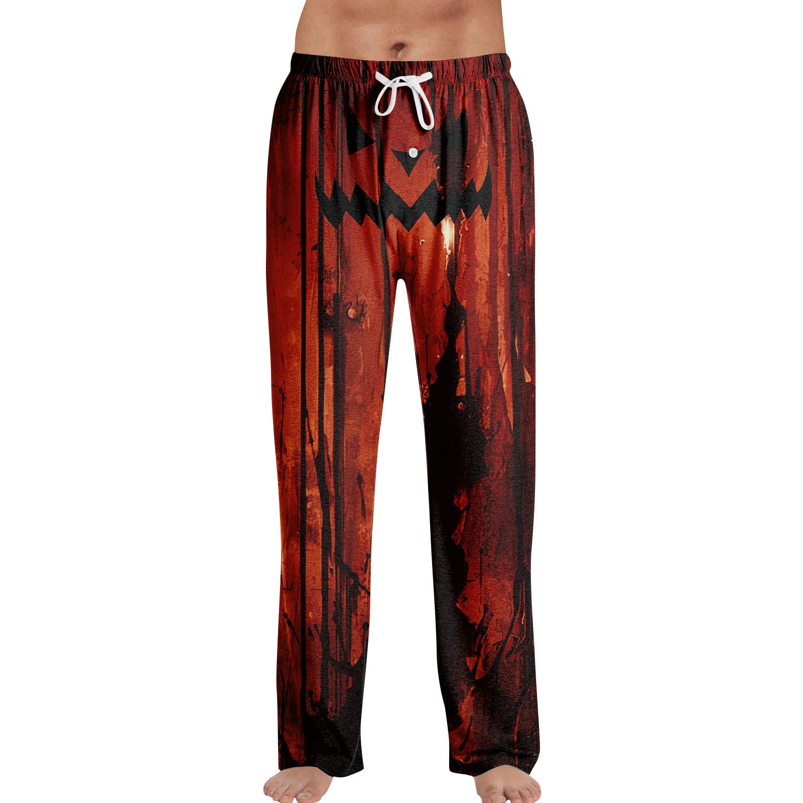WTOBBY Women's Fashion Loose Halloween Print Casual Pants Home Sleep ...