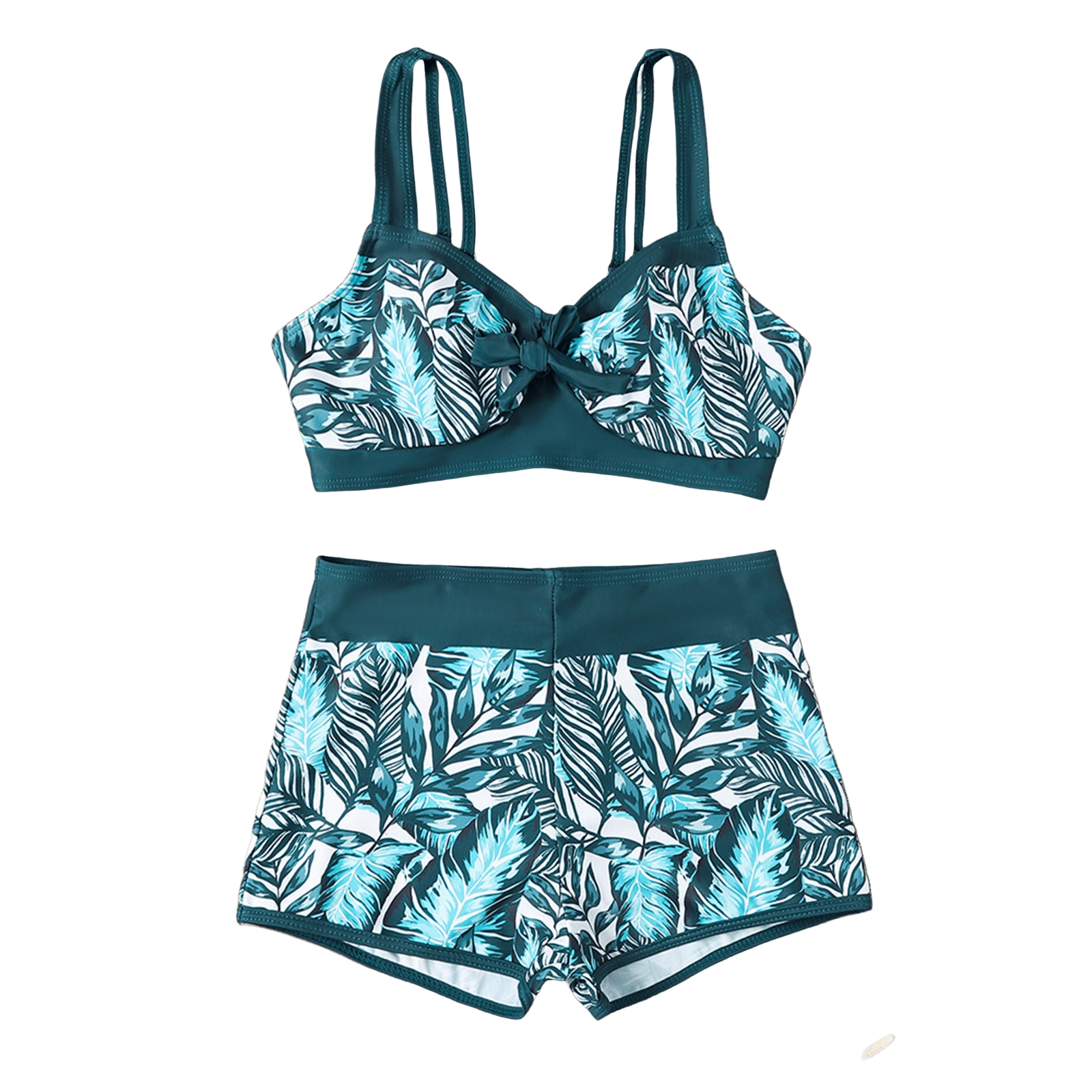 WTOBBY Women's Printed Two-Piece Bikini Set Sexy High Waisted Swimsuit ...