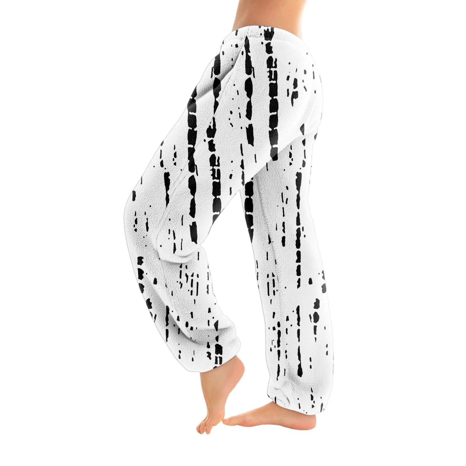 WTOBBY Women's Retro Polka Dot Print Pajama Pants with Elastic Cuffed ...