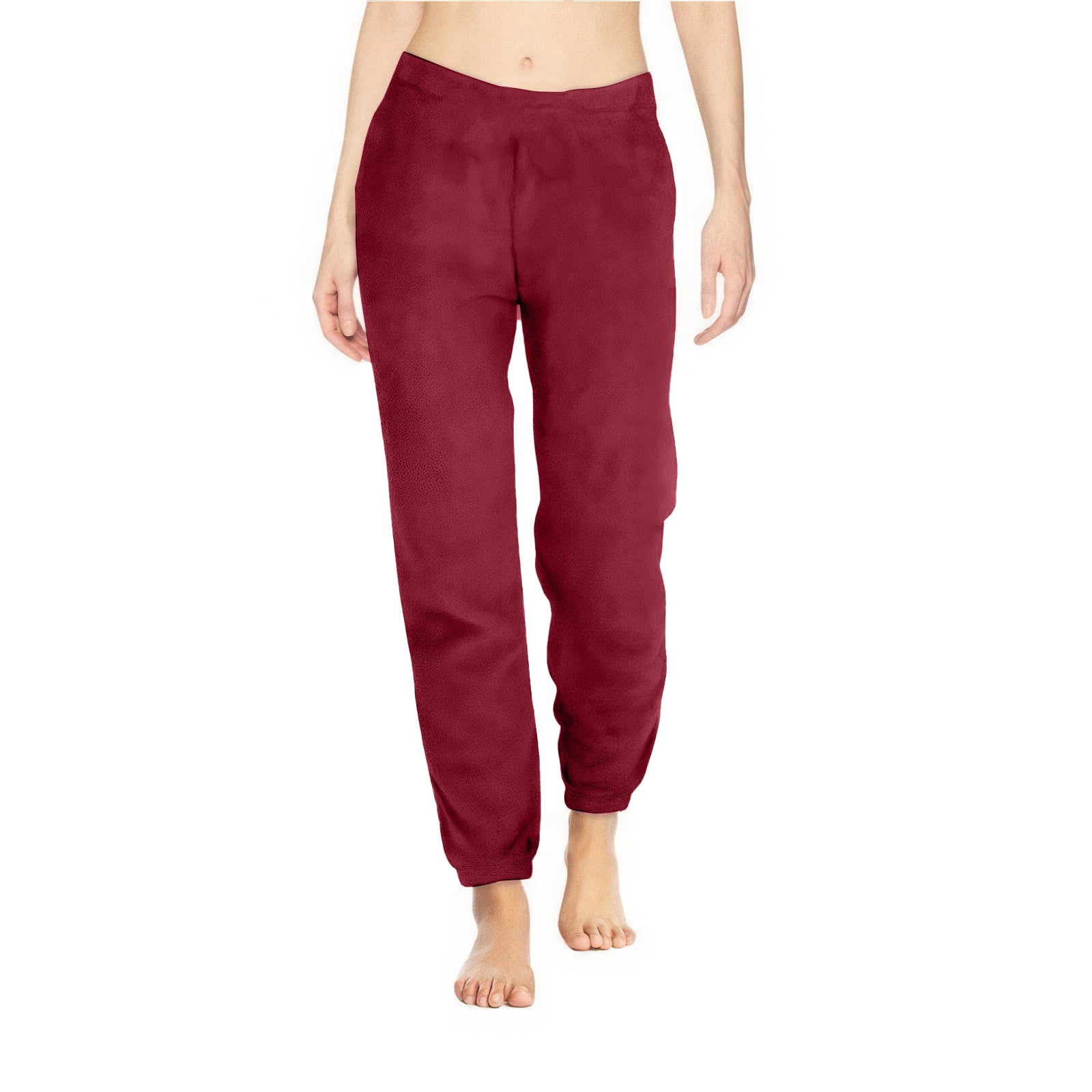 WTOBBY Women's Solid Color Trousers with Cuffs, Casual Pajama Pants for ...