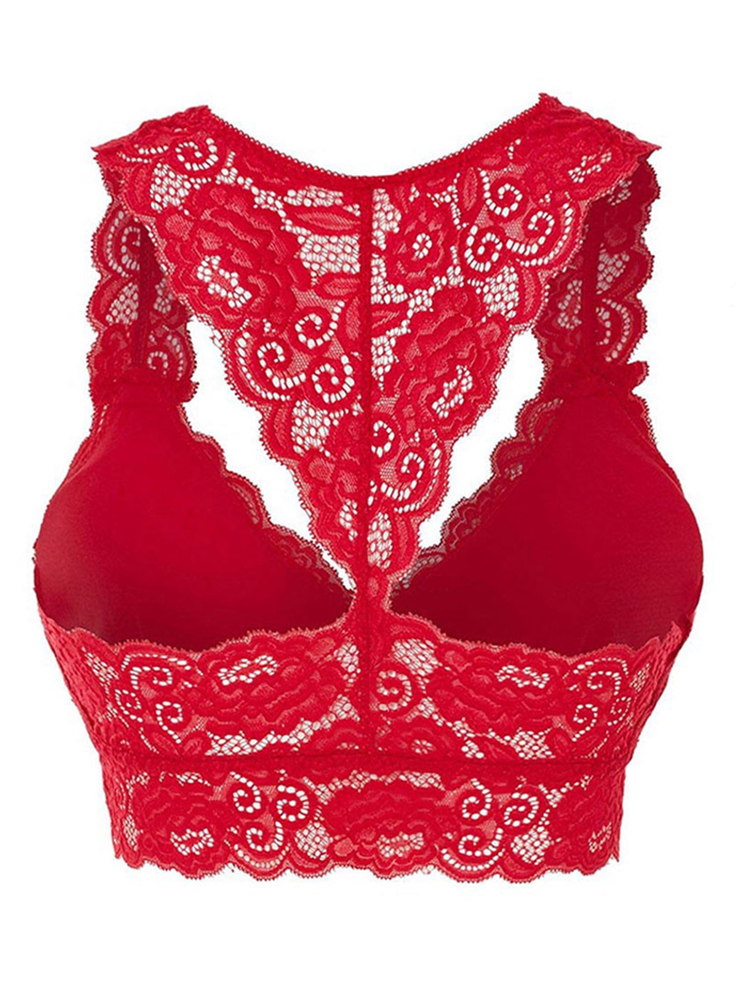 WTPretty Womens Lace Bralette Full Coverage Bra Beauty Back Wirefree ...