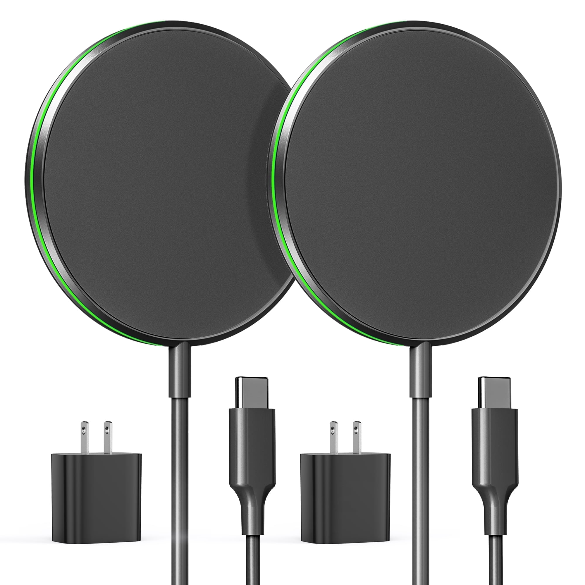 WTUHU 2 Pack Magnetic Wireless Charger 15W for Apple Magsafe Charger ...