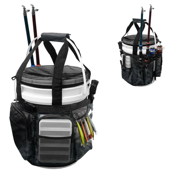 EVA Fishing Bucket Portable Collapsible Fishing Bucket Bait Bucket ...