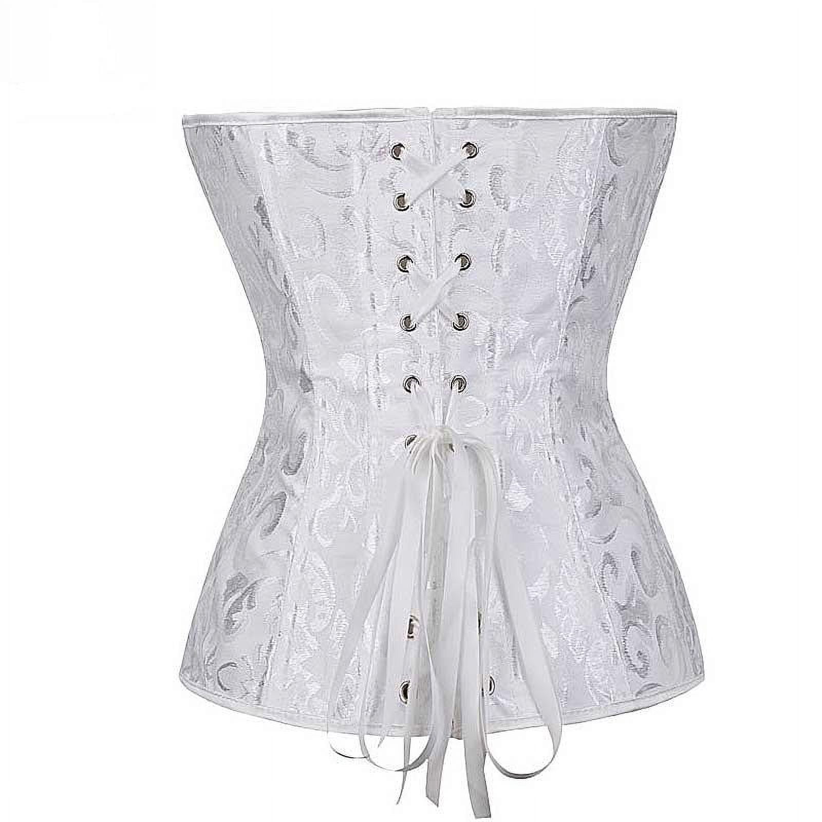 WTXUE Corset Top Bustier Women Underbust Bandage Lace Shapewear Corsets ...