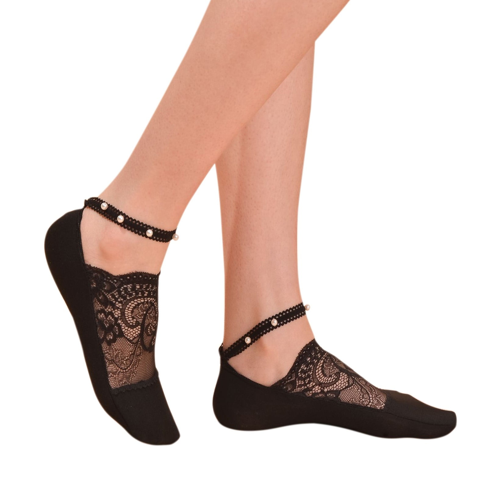 WTXUE No Show Socks Womens, Low Cut Socks Women, 1 Pairs Womens Pearl ...