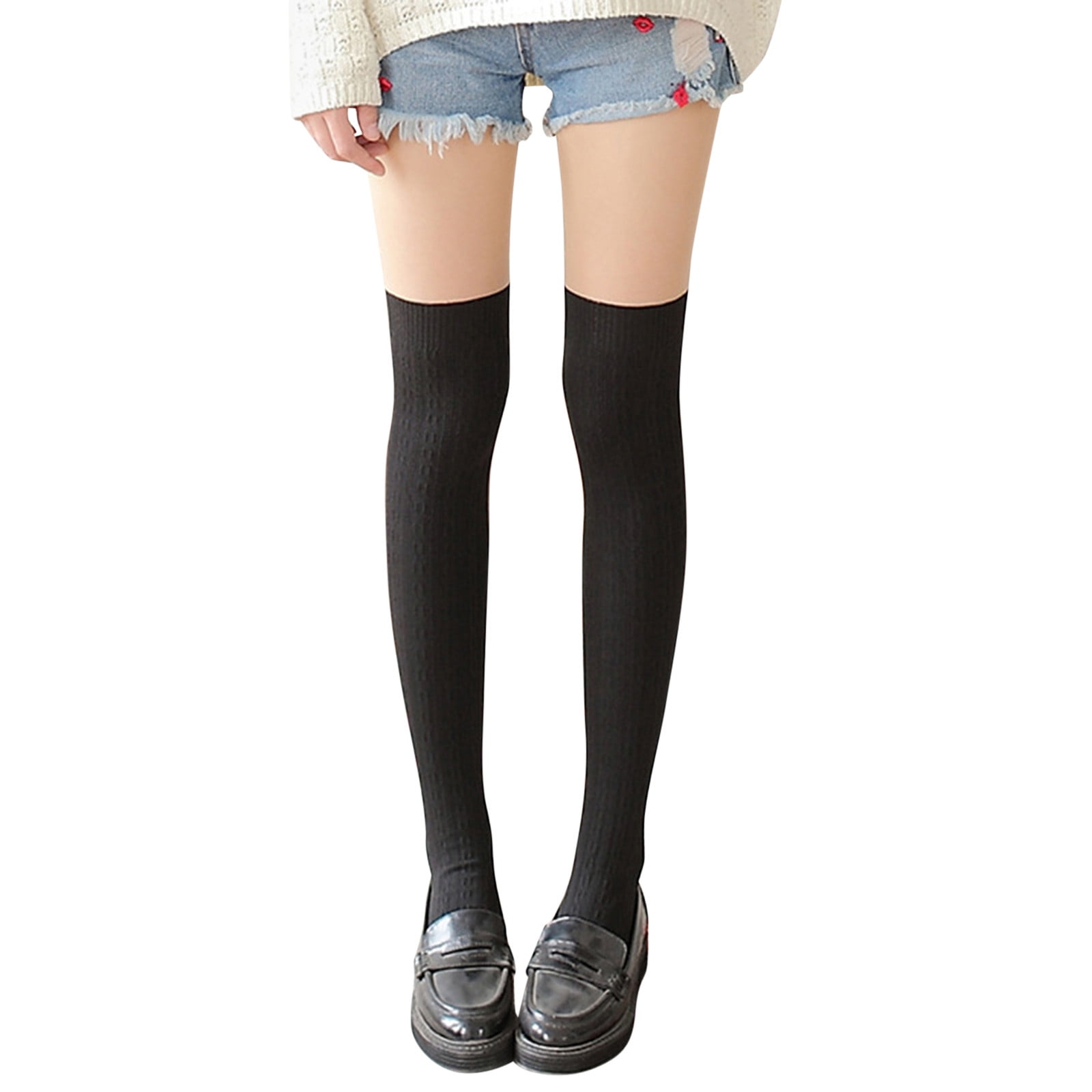WTXUE Pantyhose for Women, Fleece Lined Tights, Women Fake High Tube ...