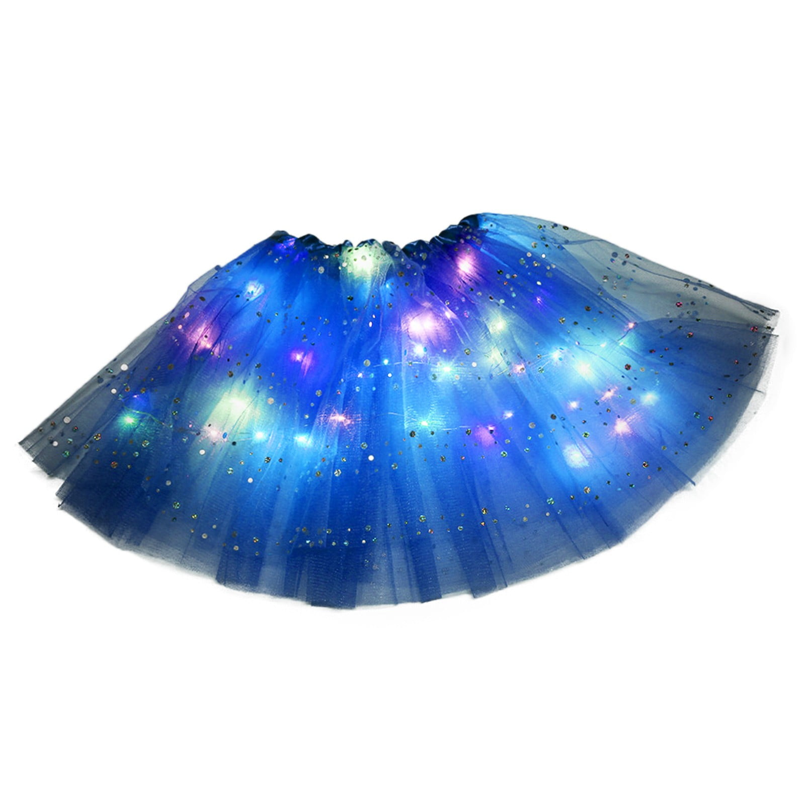 WTXUE Sequin Skirt, Small Round Dot led with Light Skirt Luminous ...