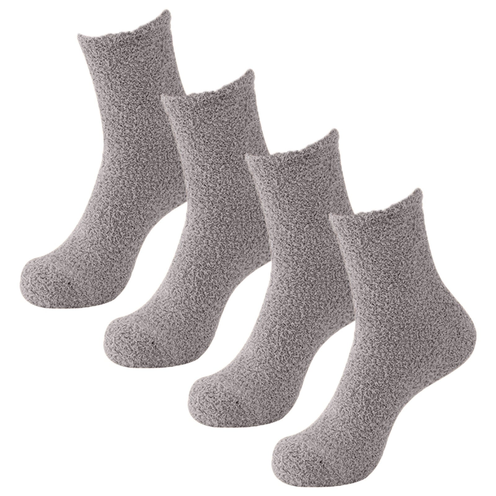 WTXUE Socks for Men, Fuzzy Socks 2 Pairs Cozy Slipper Fluffy Socks ...
