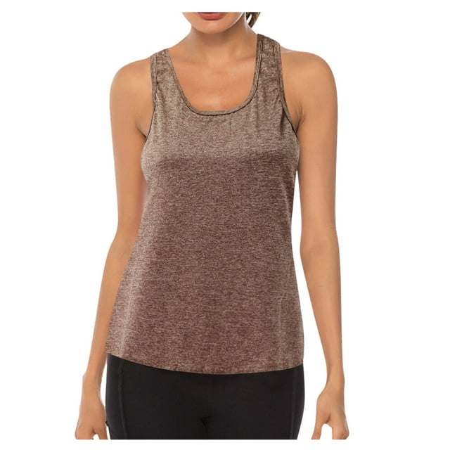 WTXUE Tank Tops Sleeveless, Scoop Neck Mesh Tank Top Women Racerback ...