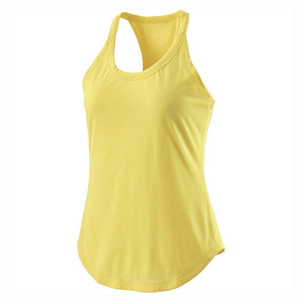 WTXUE Tank Tops Sleeveless, Scoop Neck Racerback Women Casaul Sport ...