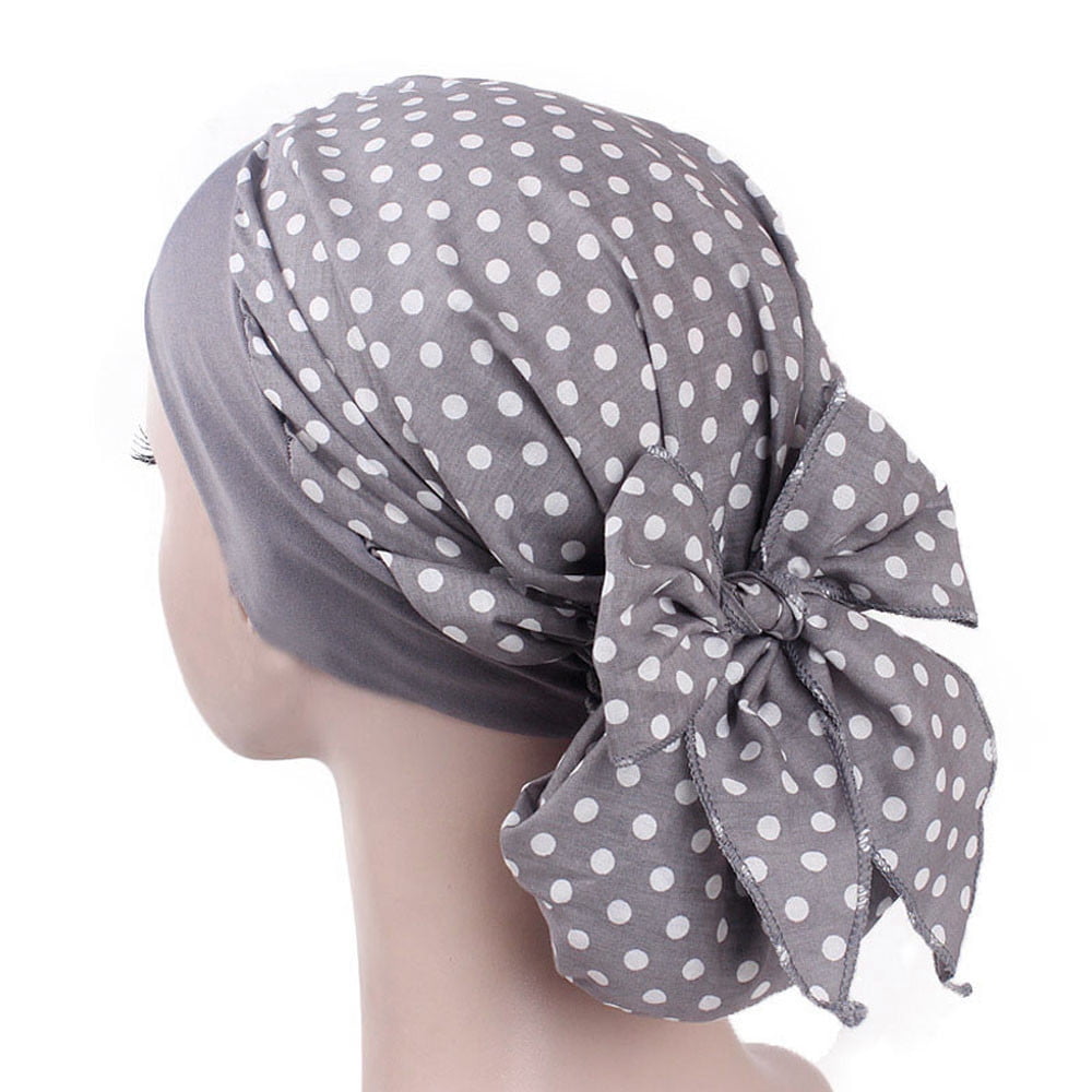 WTXUE Turban, Wrap Retro Stretch Head Muslim Hat Turban Print Hat Women ...