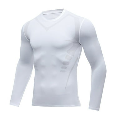 White Compression Shirts For Men Men Compression Shirts Men Long Sleeve ...