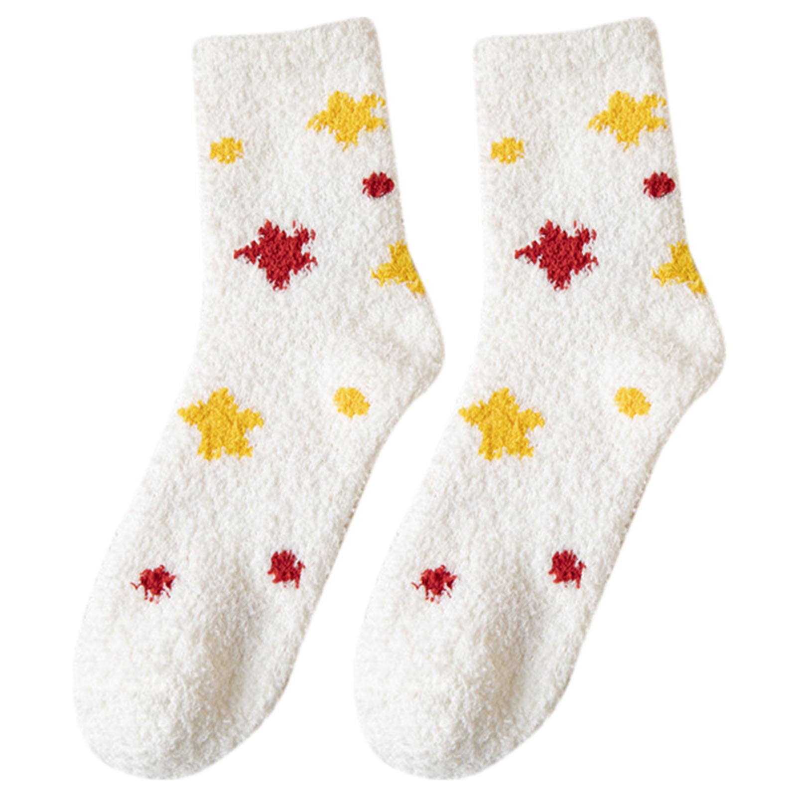 WTXUE Warm Socks, Mink Fleece Socks Women Mid Tube Socks Autumn and ...