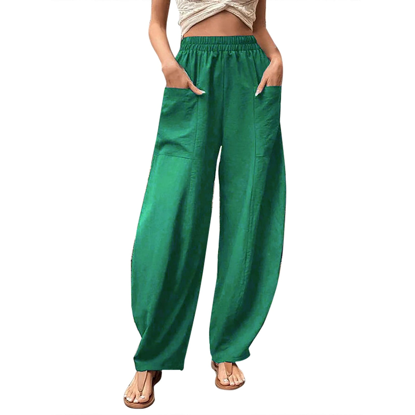 WTXUE Wide Leg Pants, Bell Bottoms Womens Solid Color Casual Pants ...